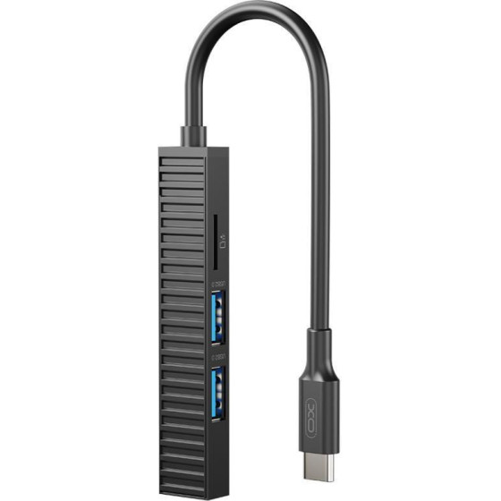 XO HUB014B Plastic Portable 4 In 1 Docking Station TYPE-C (USB3.0+2x ...